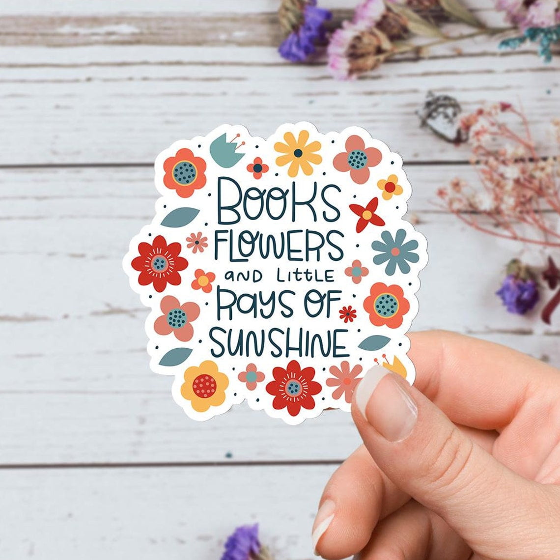 Maneki Books Flowers Motivational Waterproof Cute Er, Spread Positivity ...
