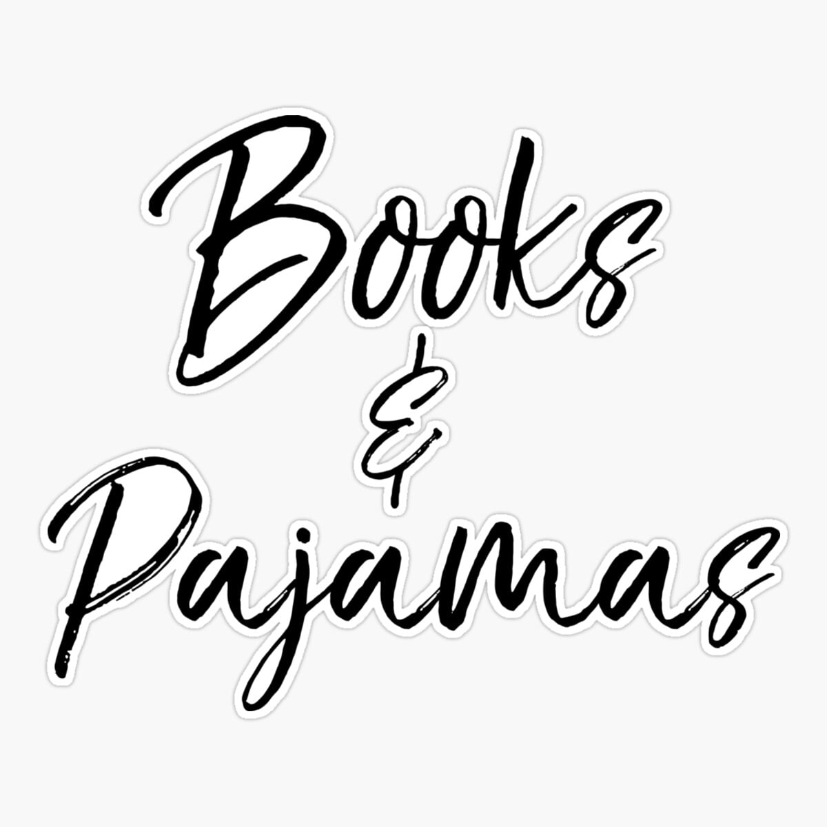 Maneki Books & Pajamas Sticker, Phone Decal Water Bottle Stickers Car ...