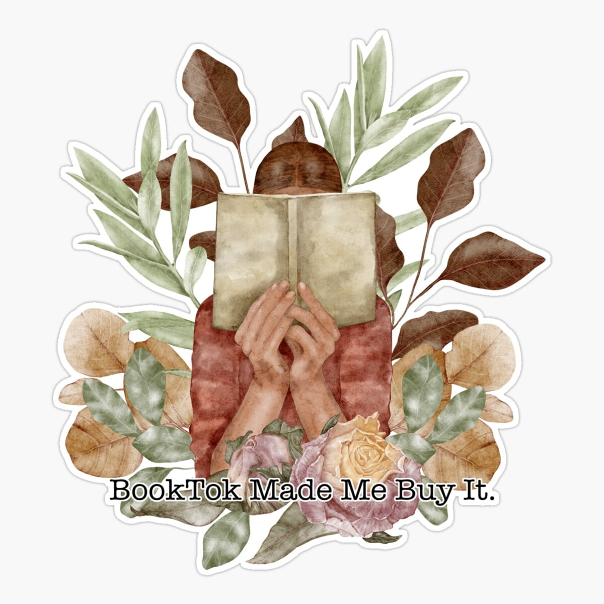 Maneki Booktok Made Me Buy It. Sticker, Phone Decal Water Bottle ...