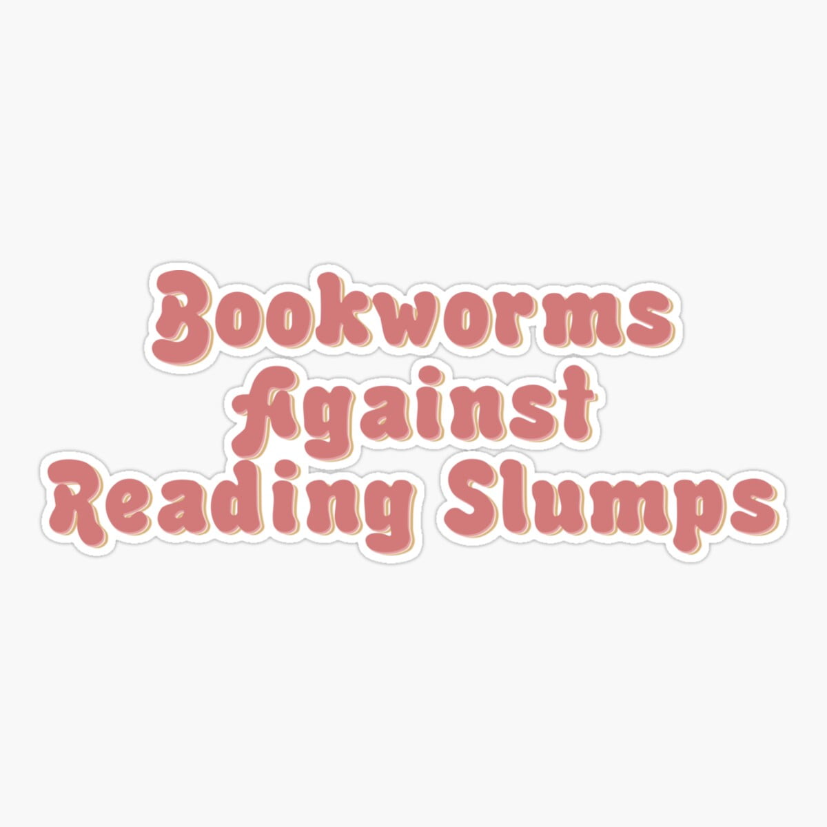 Maneki Bookworms Against Reading Slumps Sticker, Phone Decal Water ...