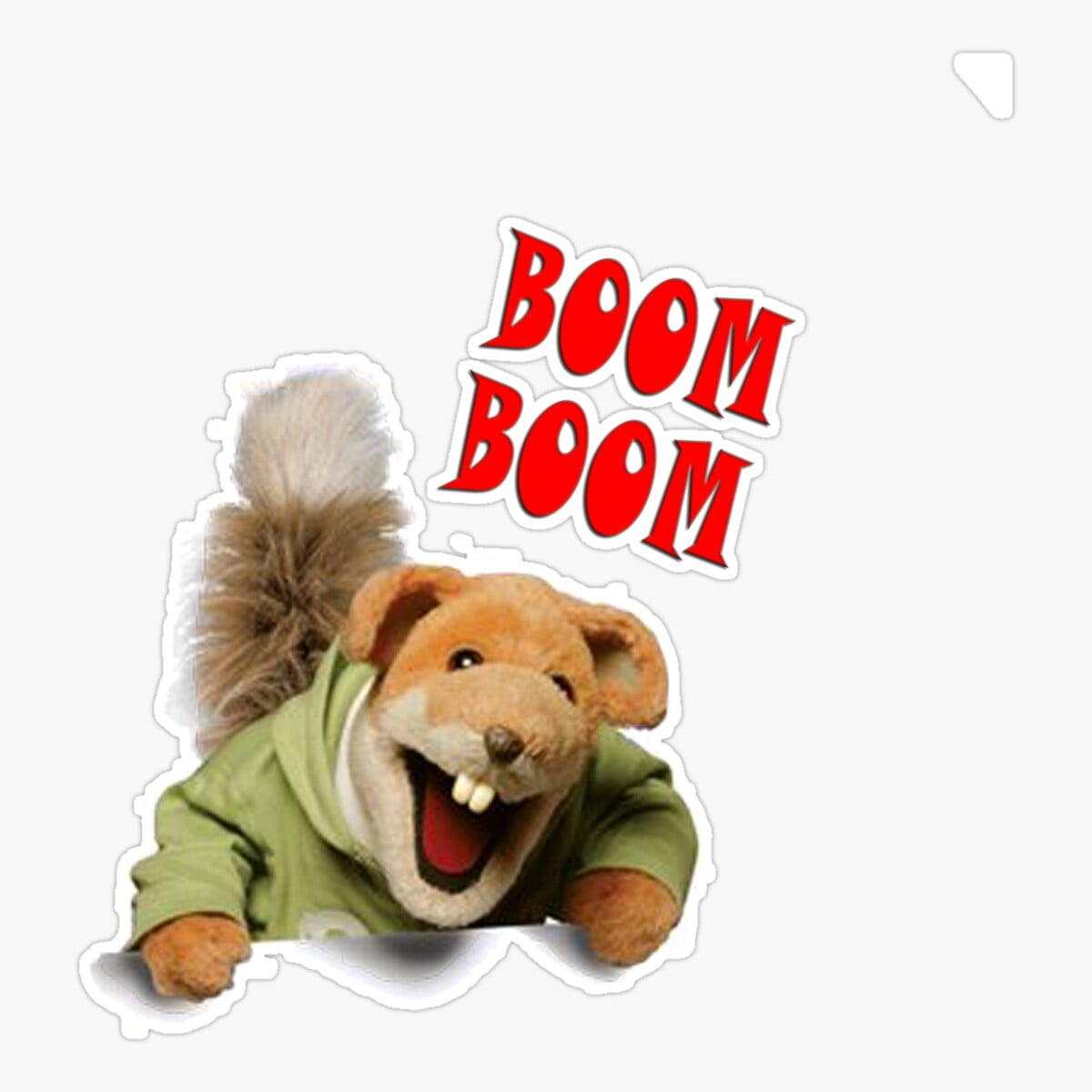 Maneki Boom Boom Basil Brush Er, Phone Decal Water Bottle Stickers Car ...