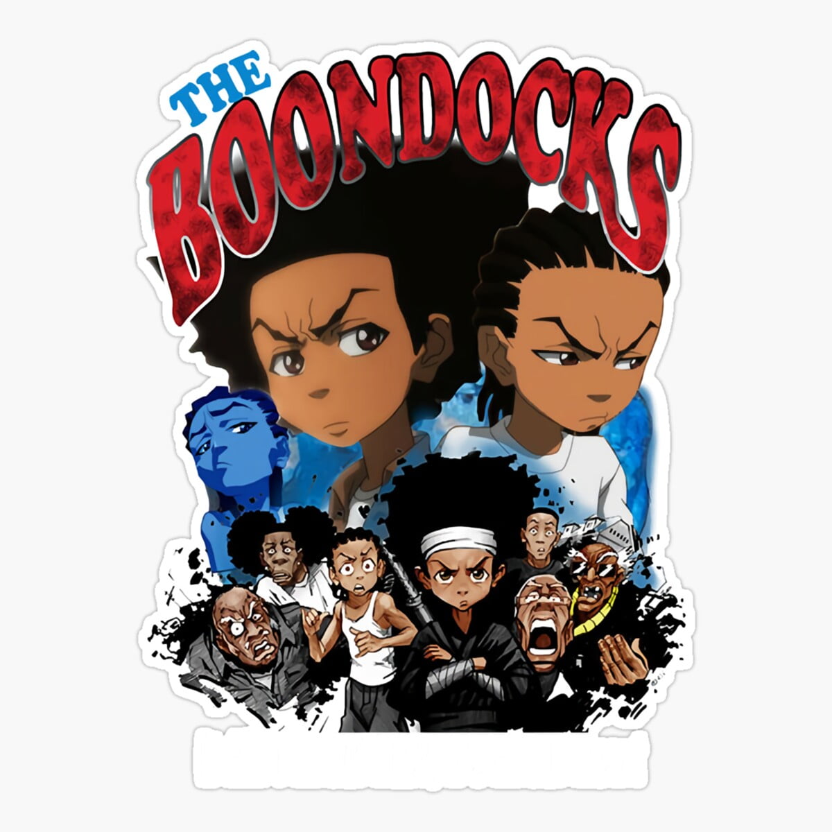 Maneki Boondocks For Fans Er, Phone Decal Water Bottle Stickers Car ...