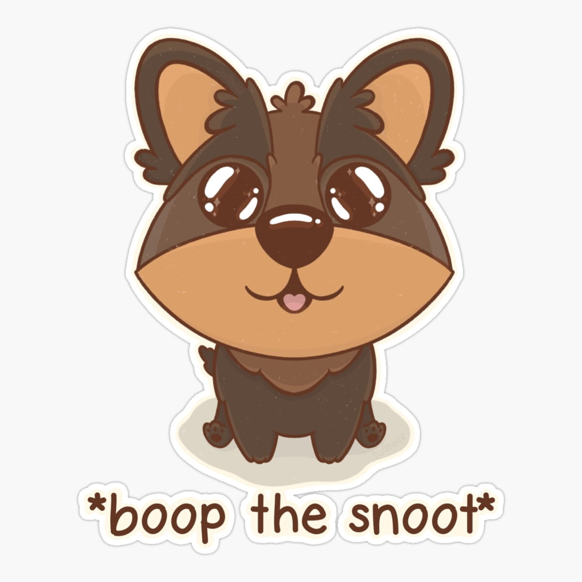 Maneki Boop The Snoot Cute Doggy Er, Phone Decal Water Bottle Stickers ...