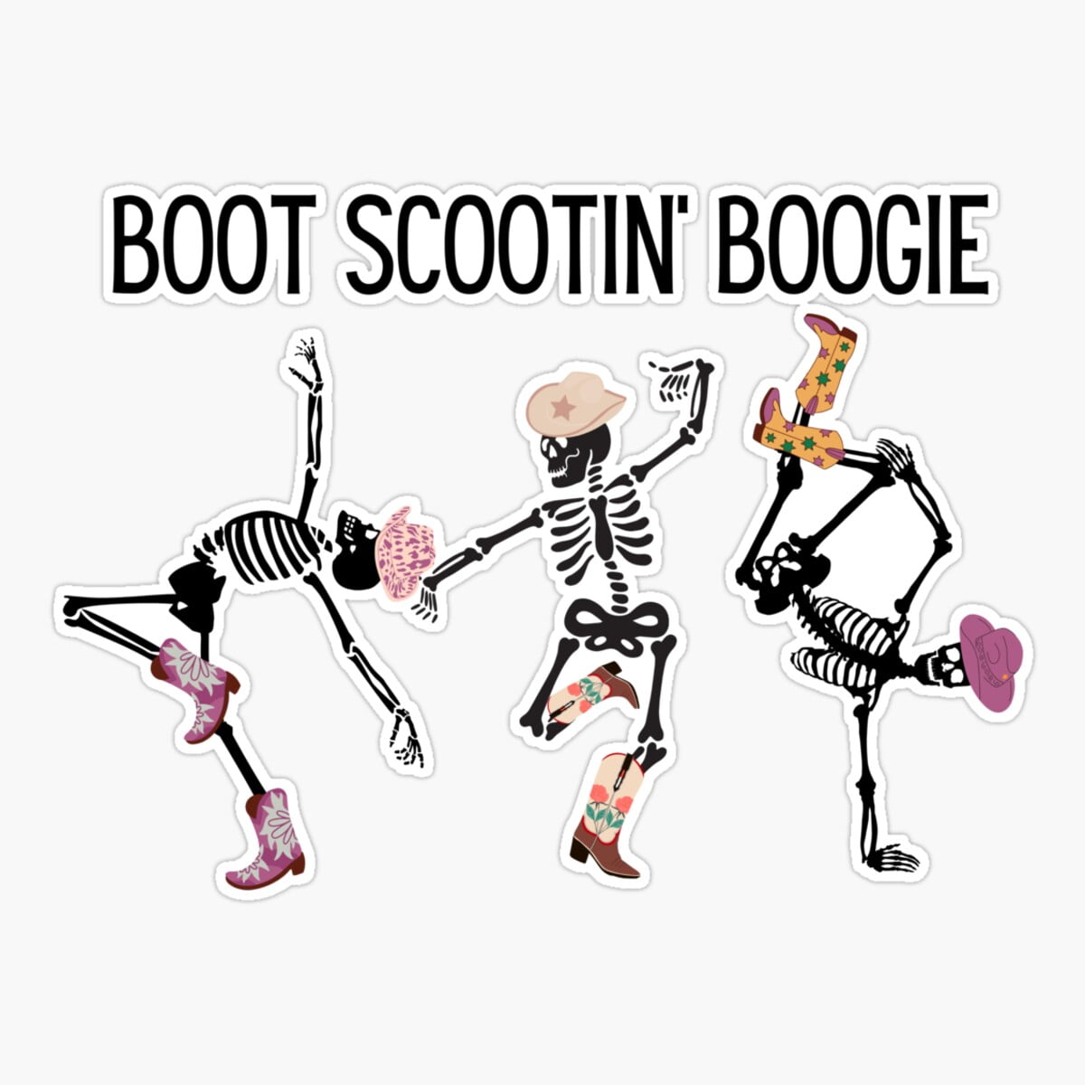 Maneki Boot Scootin Boogie Er, Phone Decal Water Bottle Stickers Car ...