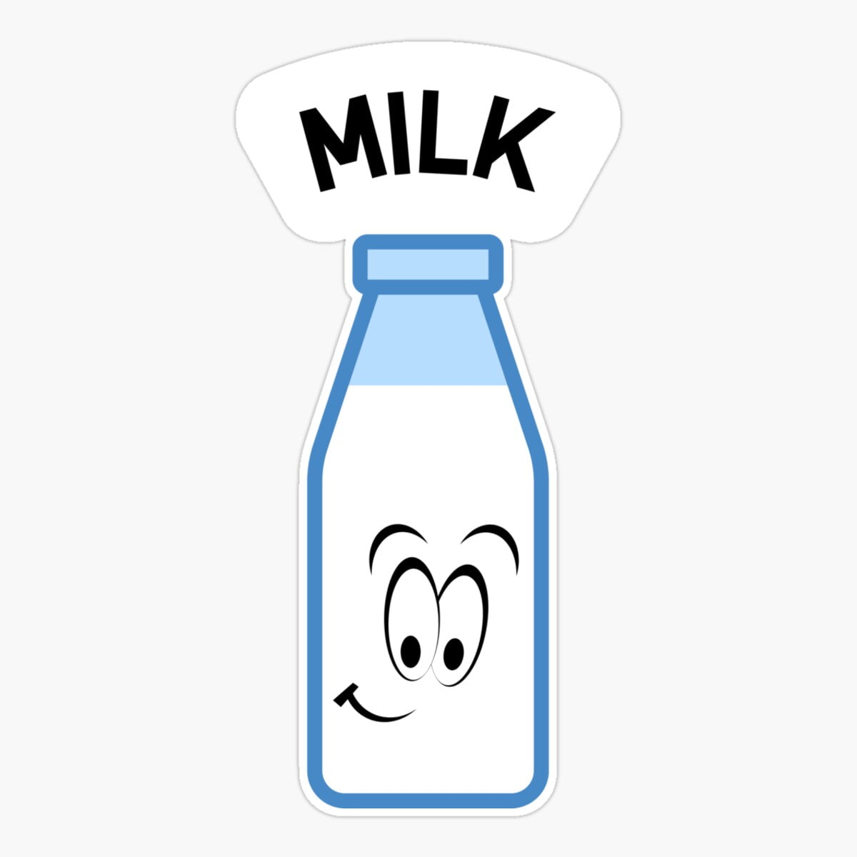 Maneki Bottle Of Milk Label Er Er, Phone Decal Water Bottle Stickers ...