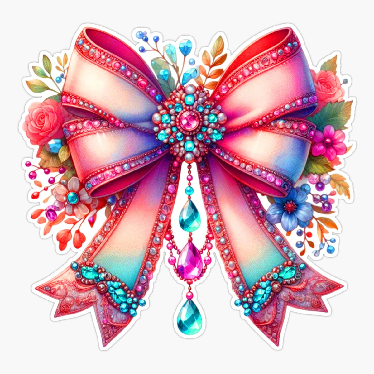 Maneki Bows, Pink Bow, Pink, Bow Pinkbows Er, Phone Decal Water Bottle ...