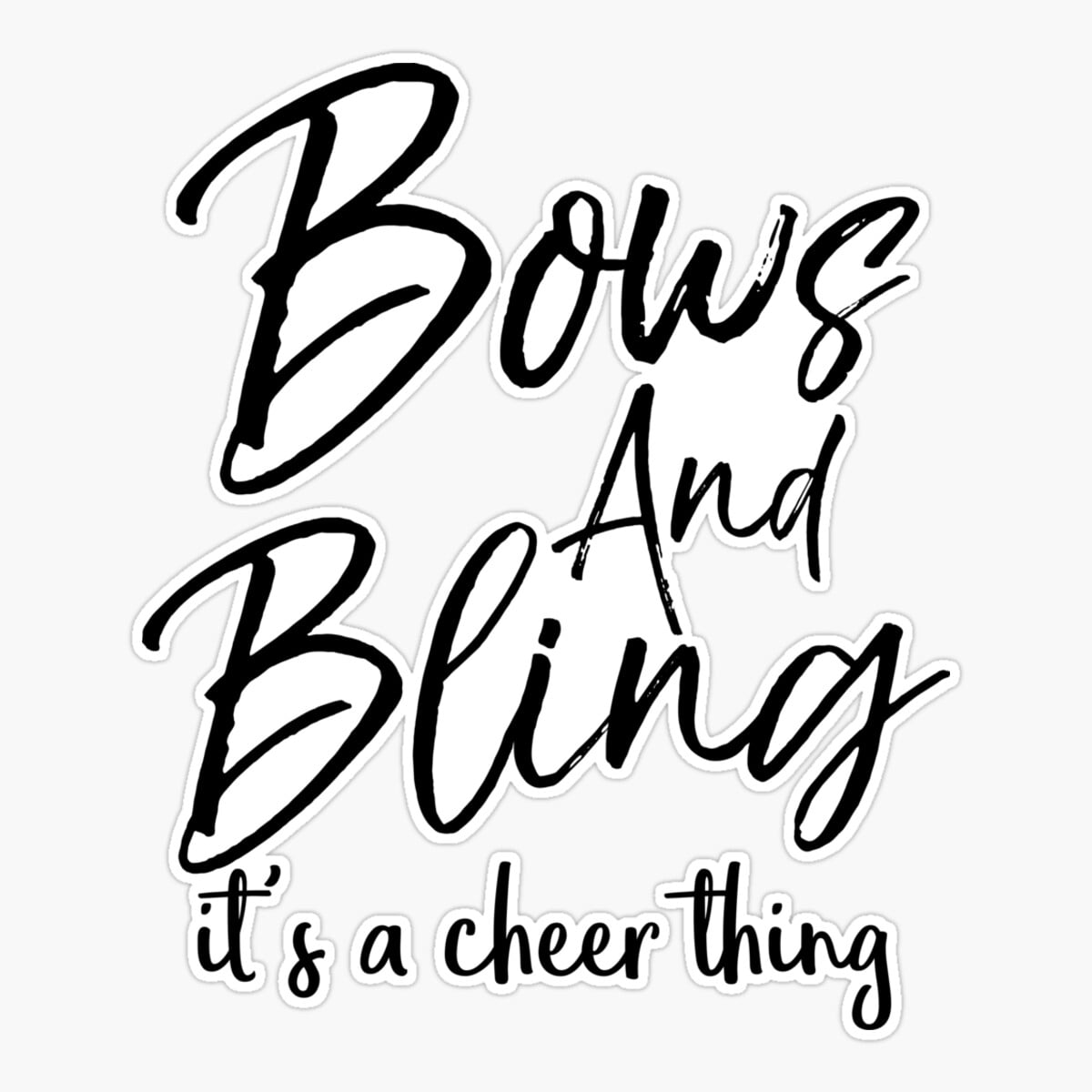 Maneki Bows and Bling it's a Cheer Thing Cheerleading Quote er ...
