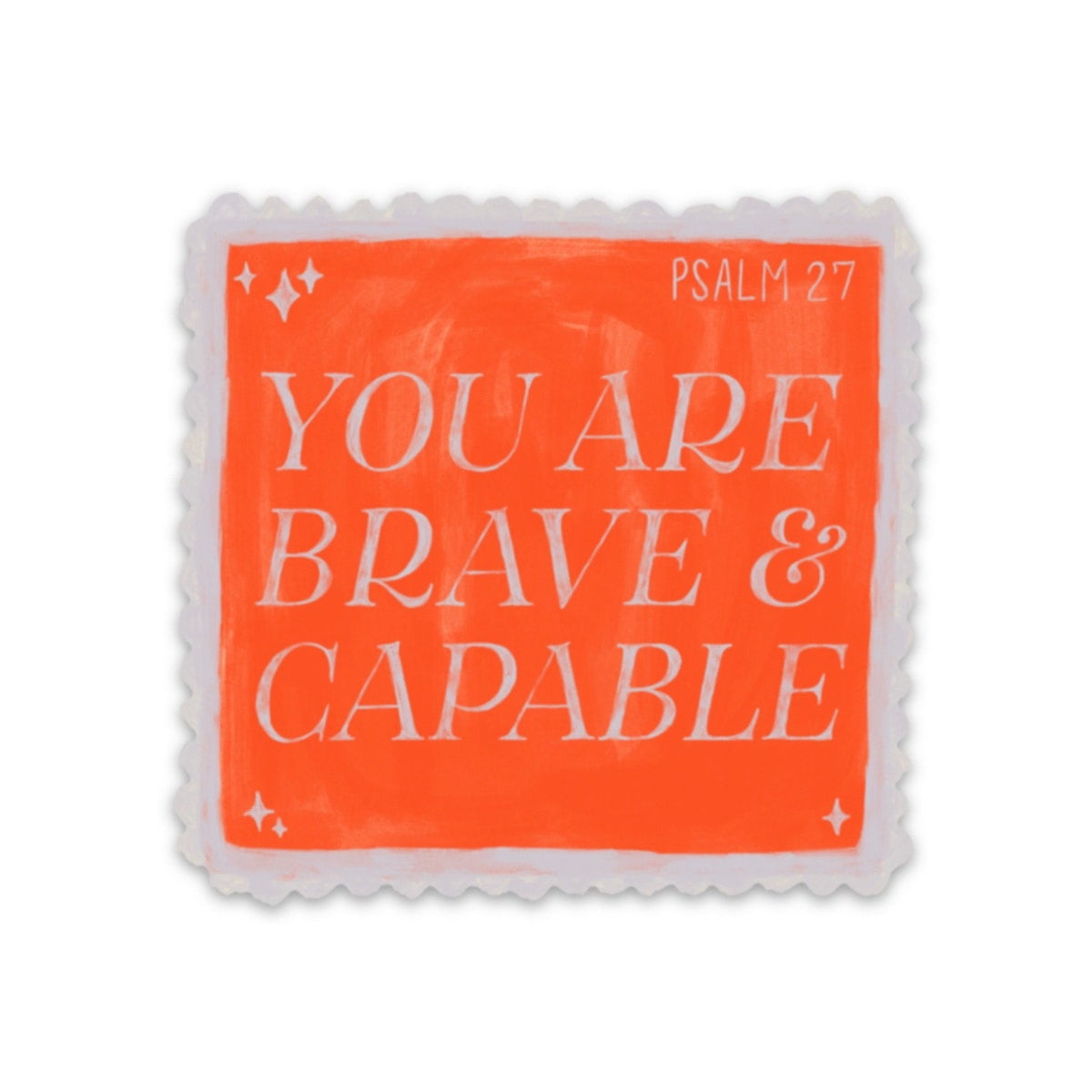 Maneki Be Brave Sticker Christian Stickers Fridge Stickers About Faith ...