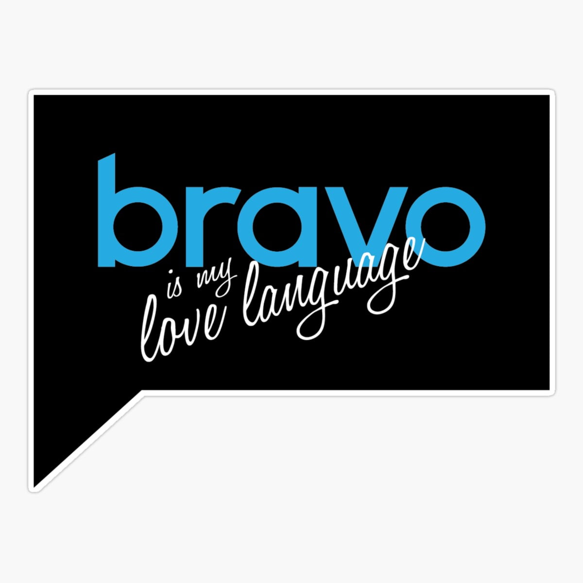 Maneki Bravo Is My Love Language Er, Phone Decal Water Bottle Stickers ...