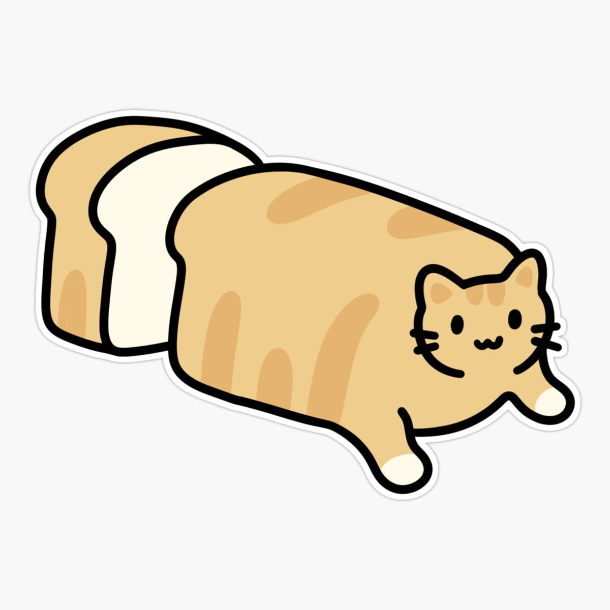 Maneki Bread Cat Sticker, Phone Decal Water Bottle Stickers Car Decals ...