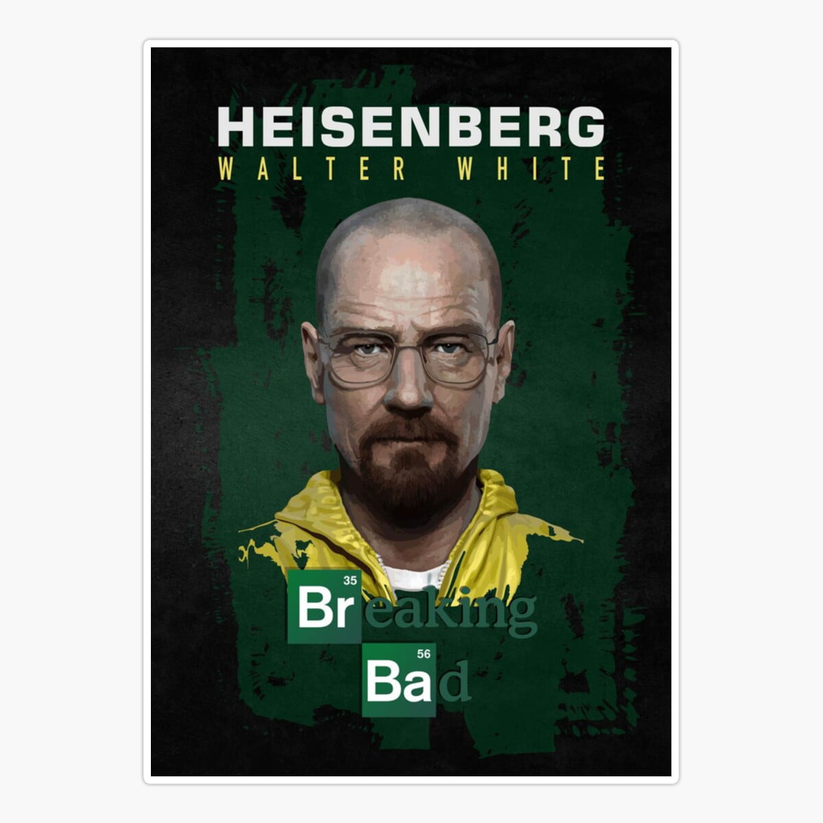 Maneki Breaking Bad Travel Poster Sticker, Phone Decal Water Bottle ...