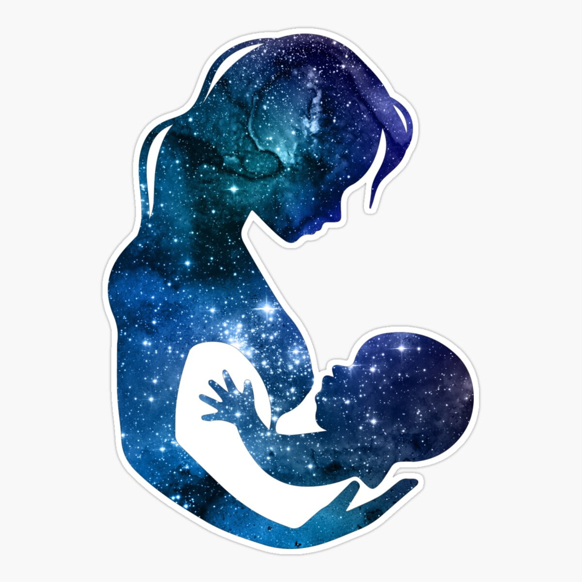 Maneki Breastfeeding Mother Er, Phone Decal Water Bottle Stickers Car ...