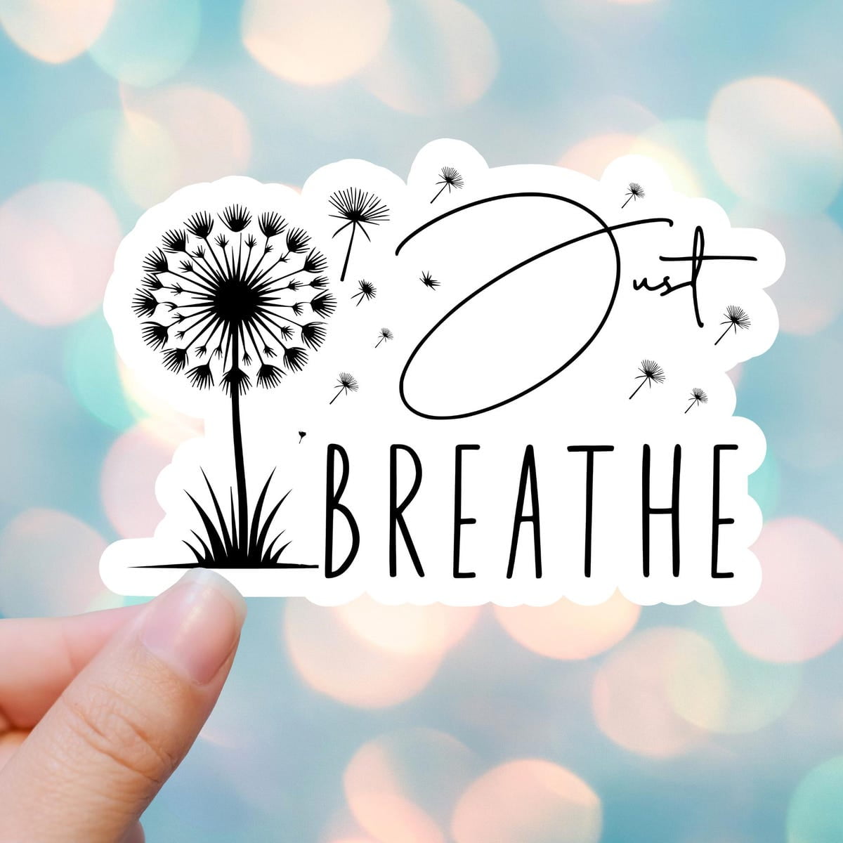 Maneki Breathe Sticker Hustle Sticker Quote Sticker Motivation Sticker ...