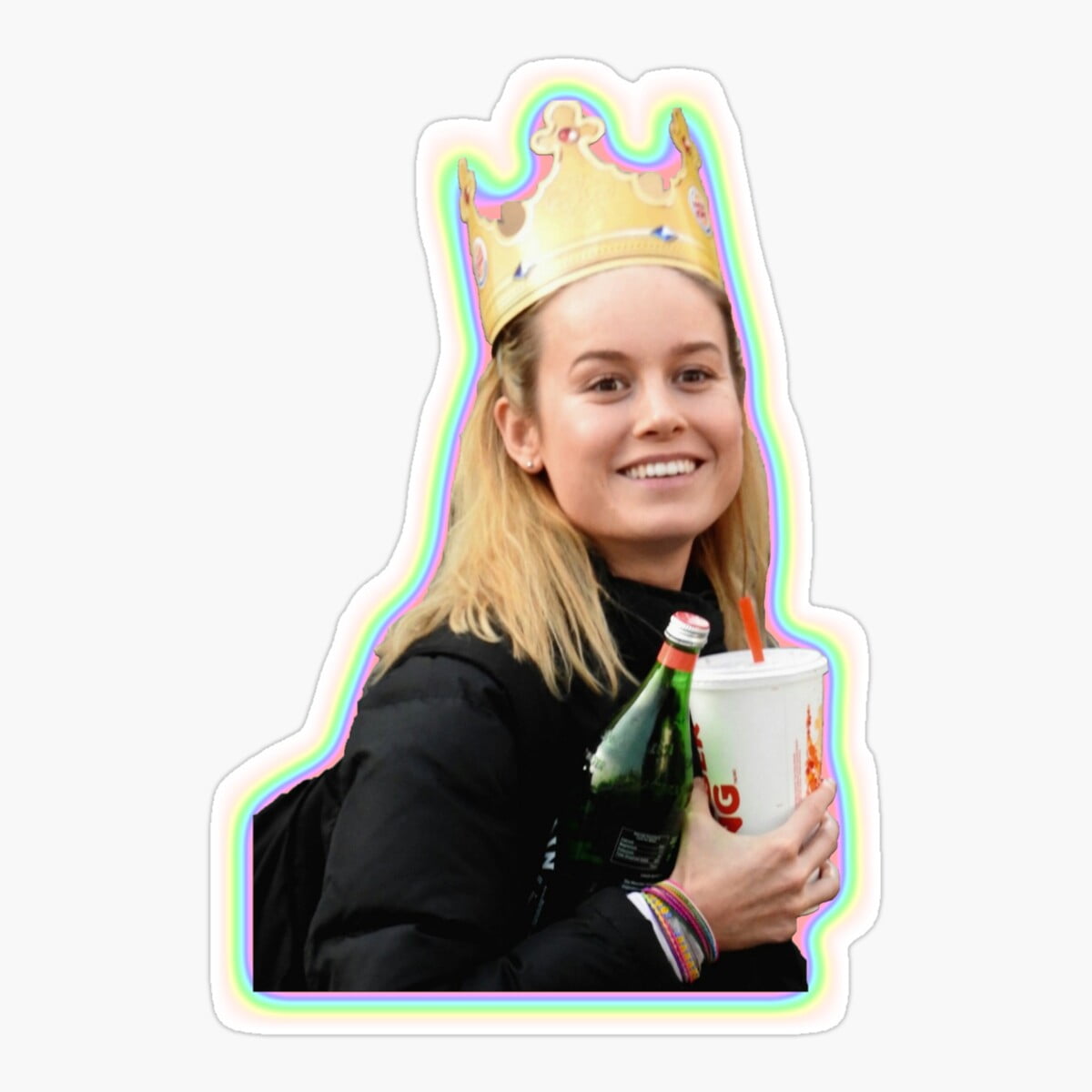 Maneki Brie Larson Burger King Er, Phone Decal Water Bottle Stickers ...