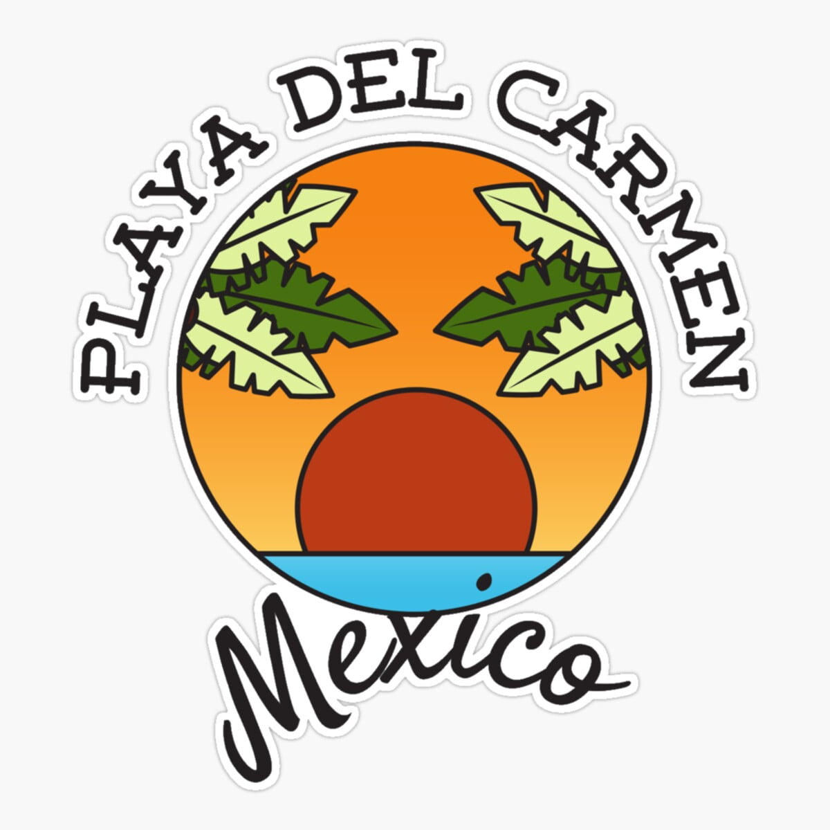 Maneki Bright Playa Del Carmen Mexico - Black Text - Vacation / Resort ...