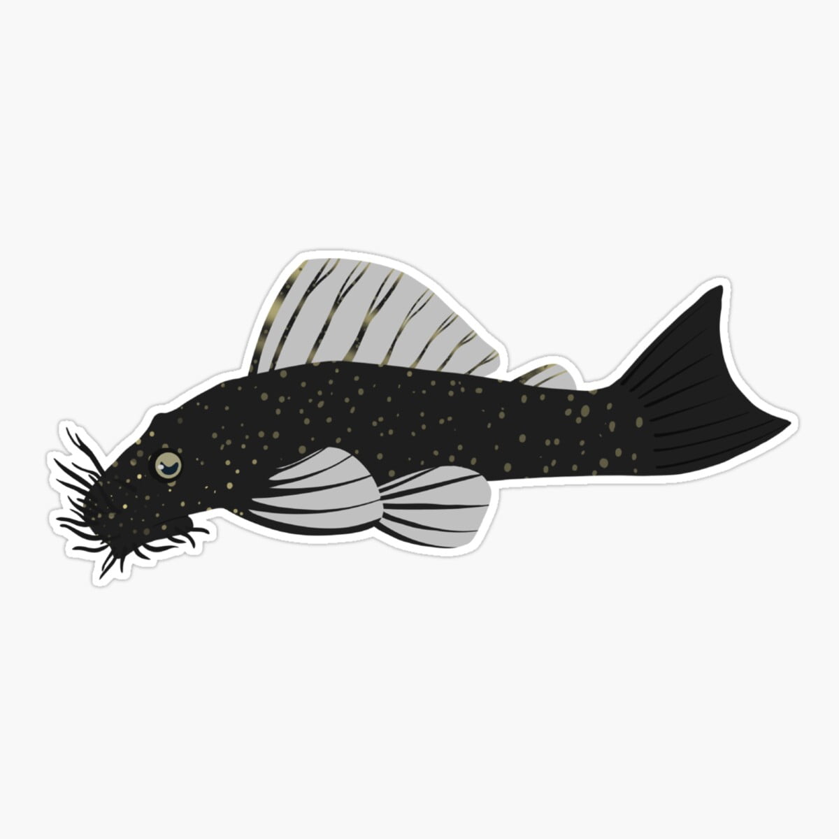 Maneki Bristlenose Pleco Er, Phone Decal Water Bottle Stickers Car ...