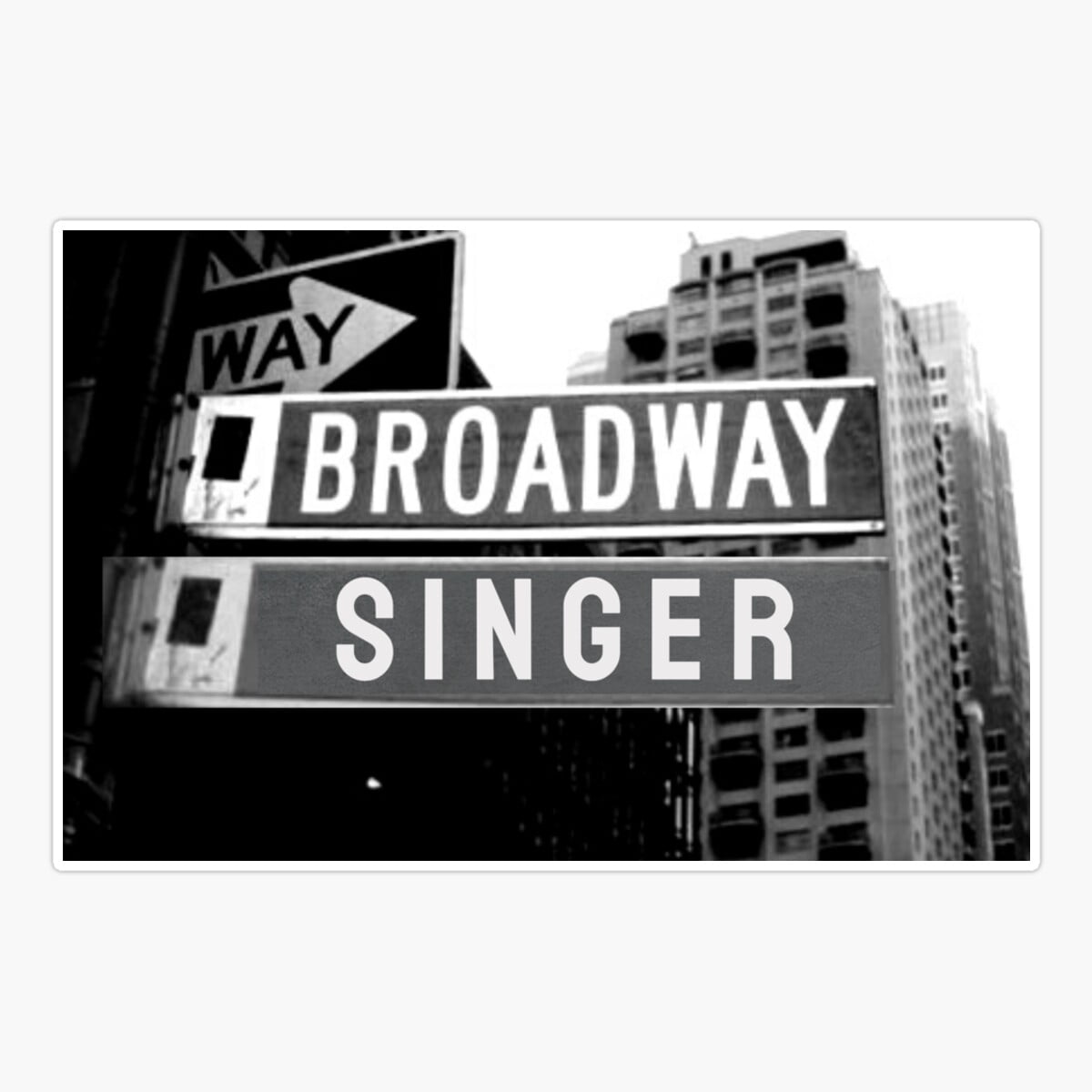 Maneki Broadway Theater Singer Er, Phone Decal Water Bottle Stickers ...