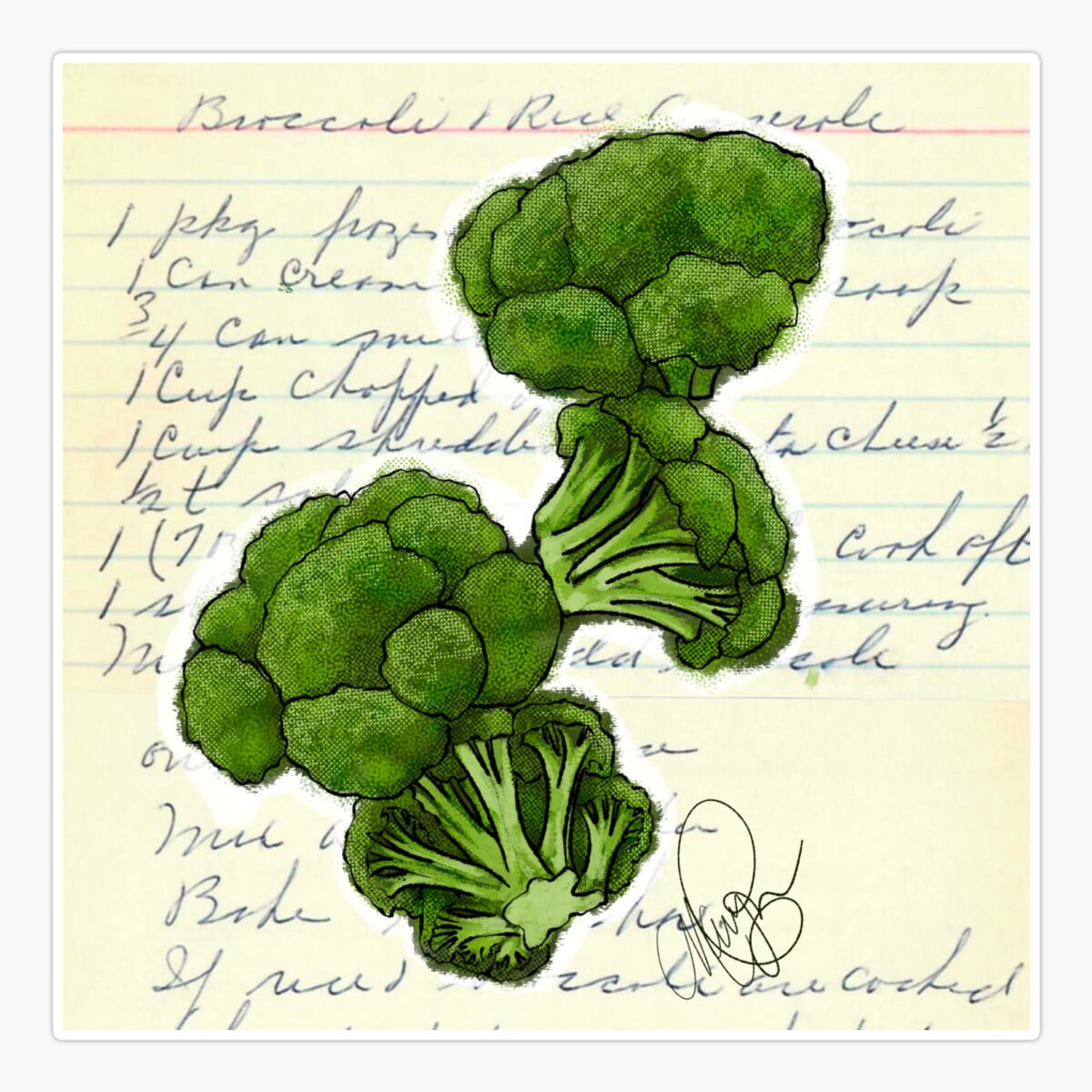 Maneki Broccoli Sticker, Phone Decal Water Bottle Stickers Car Decals ...