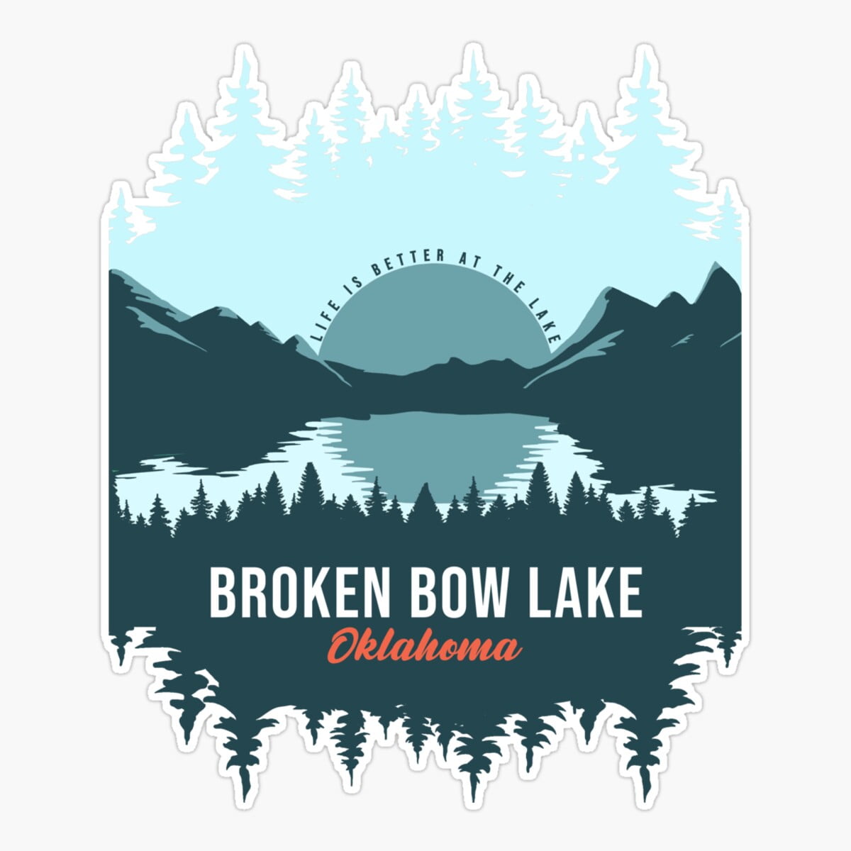 Maneki Broken Bow Lake Oklahoma Lake With Mountain And Pine Tree Er ...