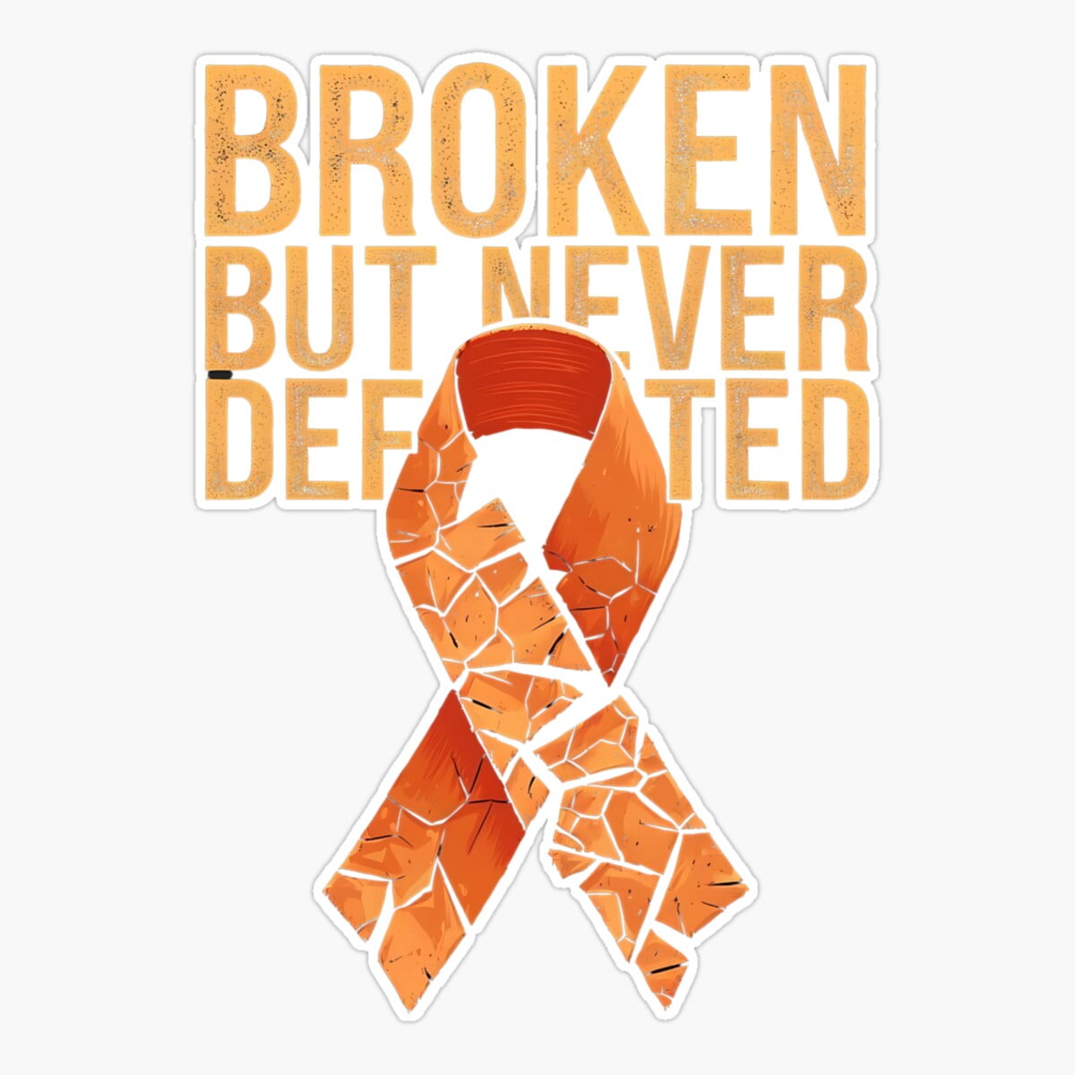 Maneki Broken But Never Defeated-Ms Warrior Er, Phone Decal Water ...