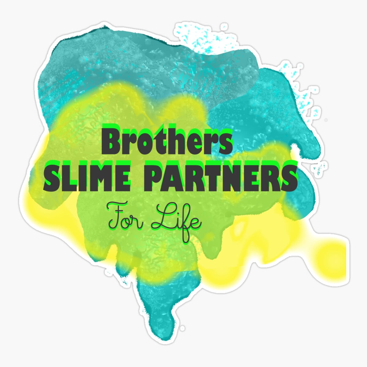 Maneki Brothers Slime Partners Sticker, Phone Decal Water Bottle ...