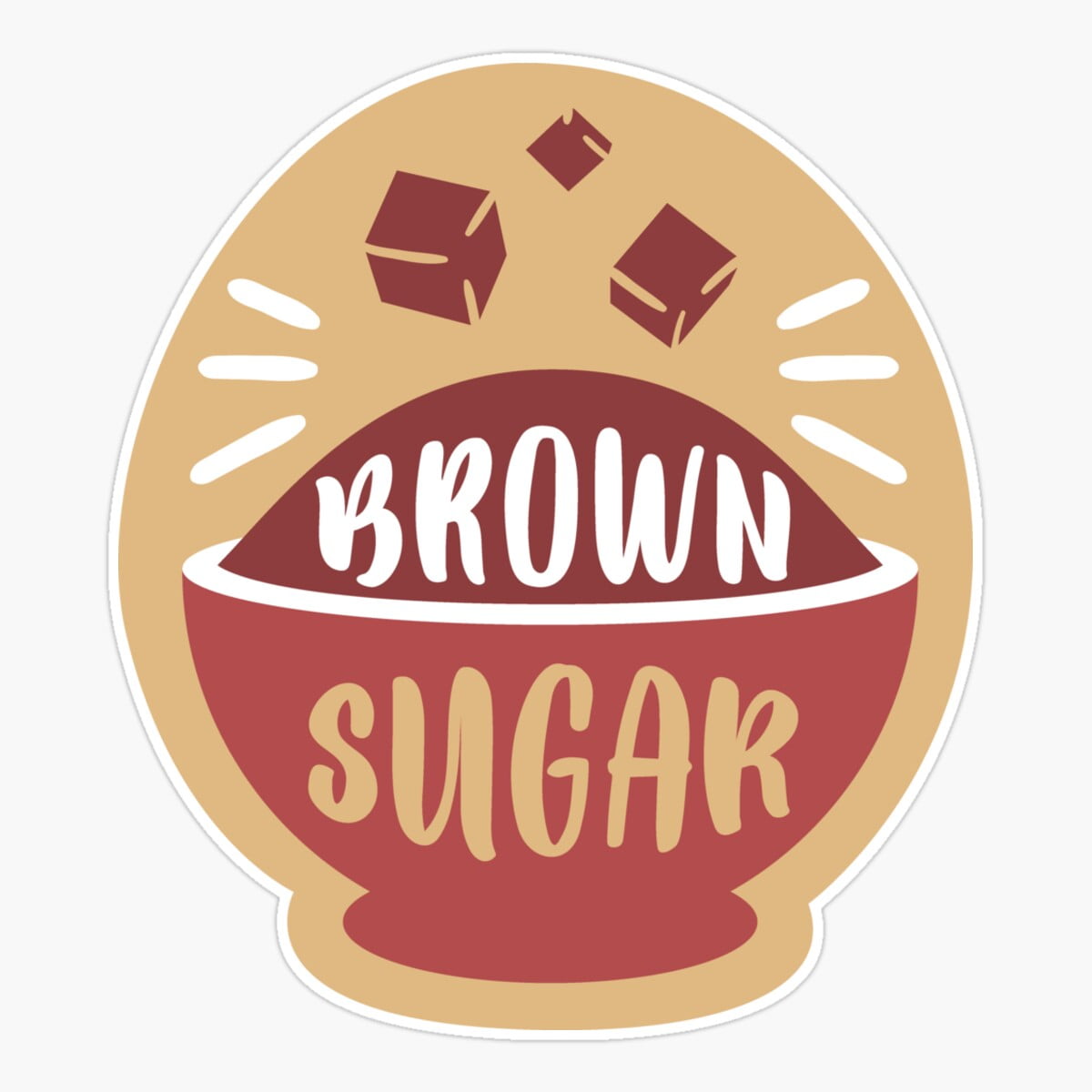 Maneki Brown Sugar Sticker, Phone Decal Water Bottle Stickers Car ...