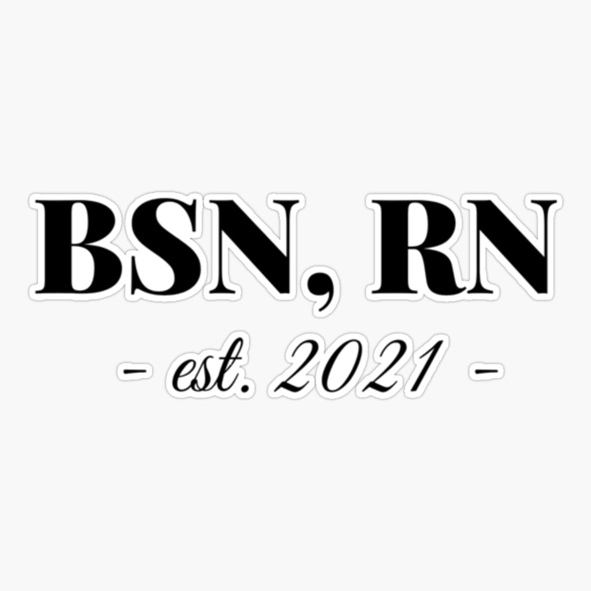 Maneki Bsn, Rn - Est. 2021 - Er, Phone Decal Water Bottle Stickers Car ...