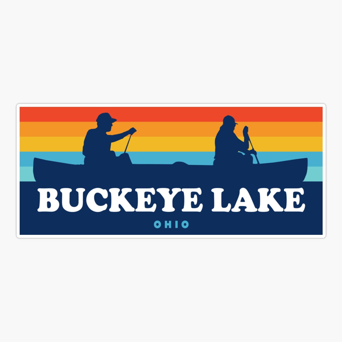 Maneki Buckeye Lake Ohio Canoe Er, Phone Decal Water Bottle Stickers ...