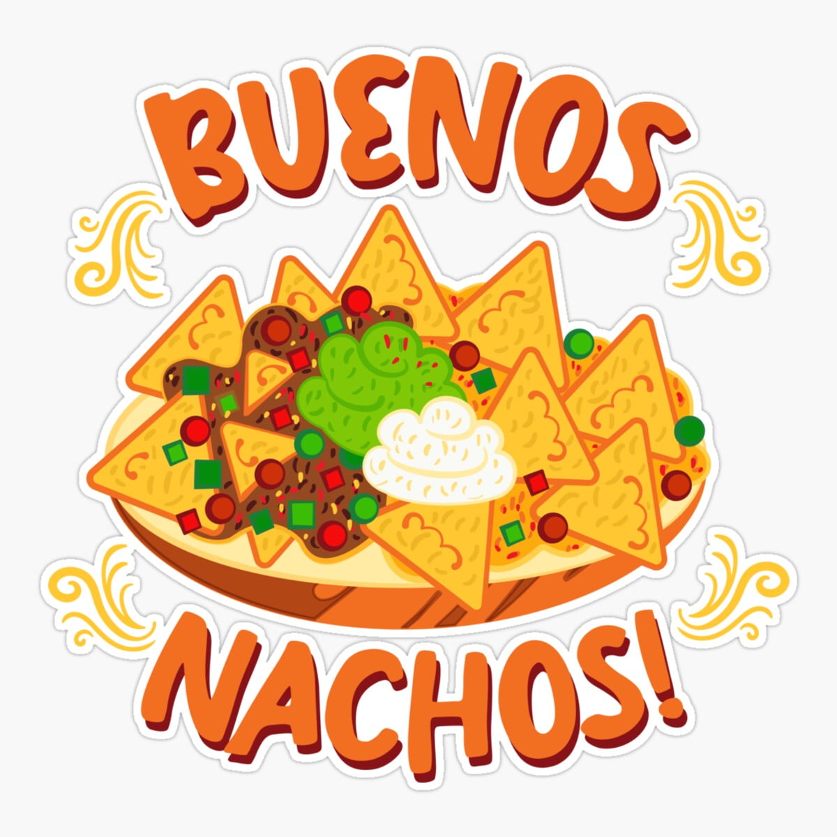 Maneki Buenos Nachos! Sticker, Phone Decal Water Bottle Stickers Car ...