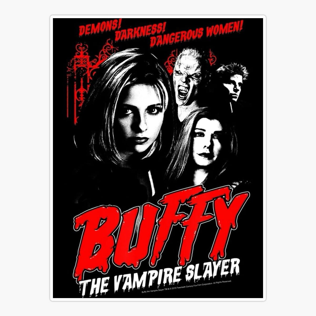 Maneki Buffy The Vampire Slayer Series Poster Sticker, Phone Decal ...