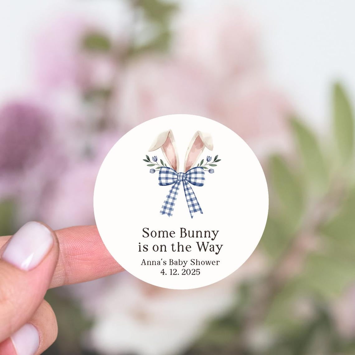 Maneki Bunny Baby Shower Favors Ers, Some Bunny Is On The Way, Easter ...