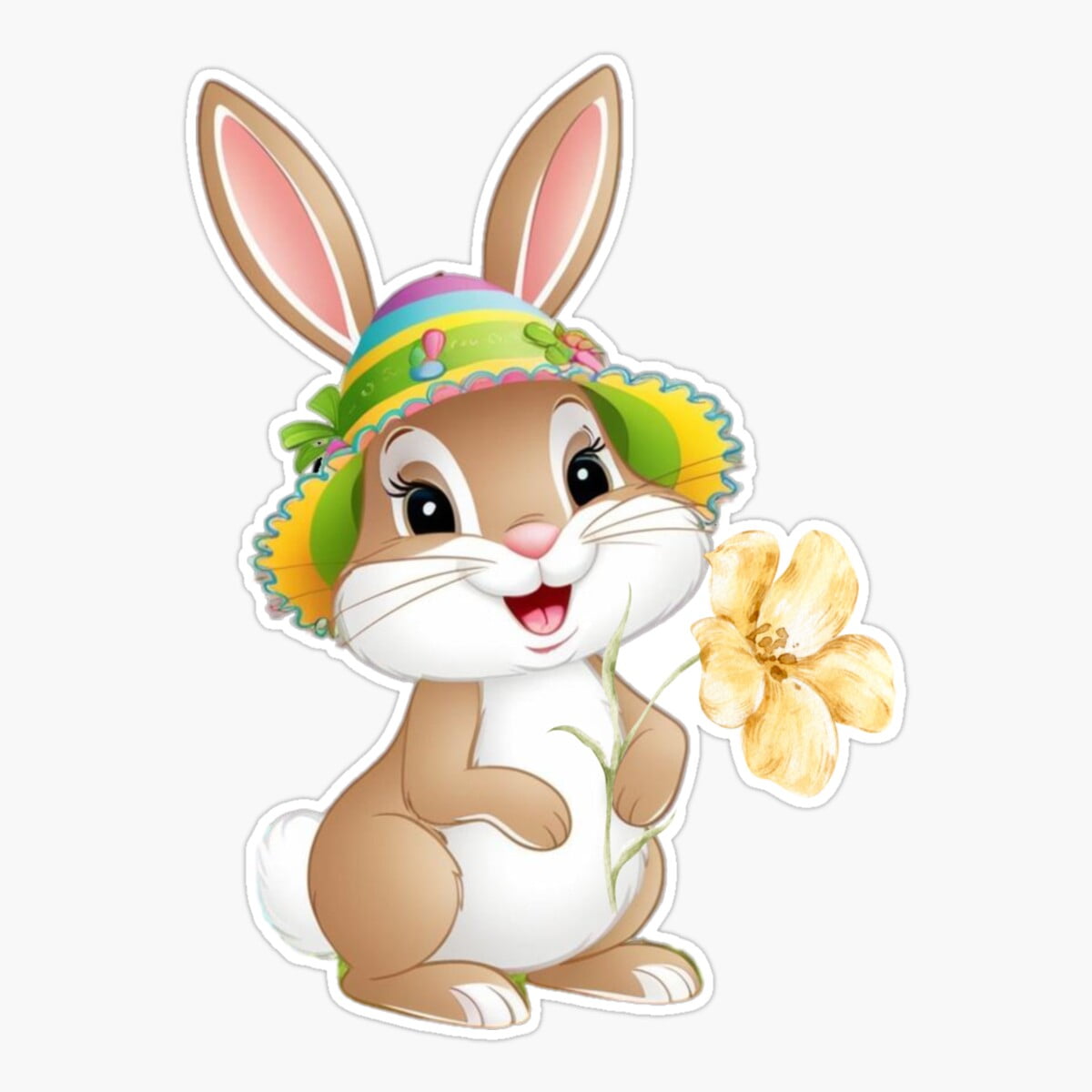 Maneki Bunny Lower Happy Birthday Spring Er, Phone Decal Water Bottle Stickers Car Decals, Funny ...