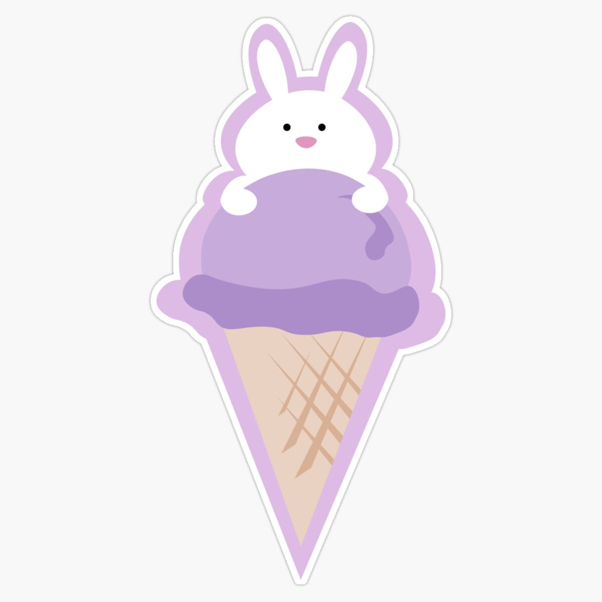Maneki Bunny'S Ube Ice Cream Er, Phone Decal Water Bottle Stickers Car ...