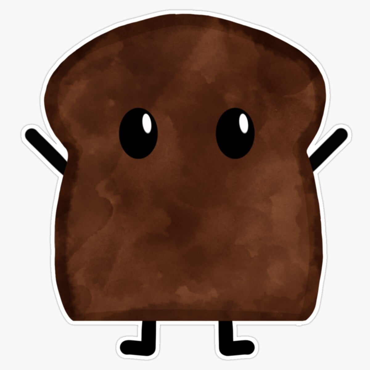 Maneki Burnt Toast Er - Happy Er, Phone Decal Water Bottle Stickers Car ...