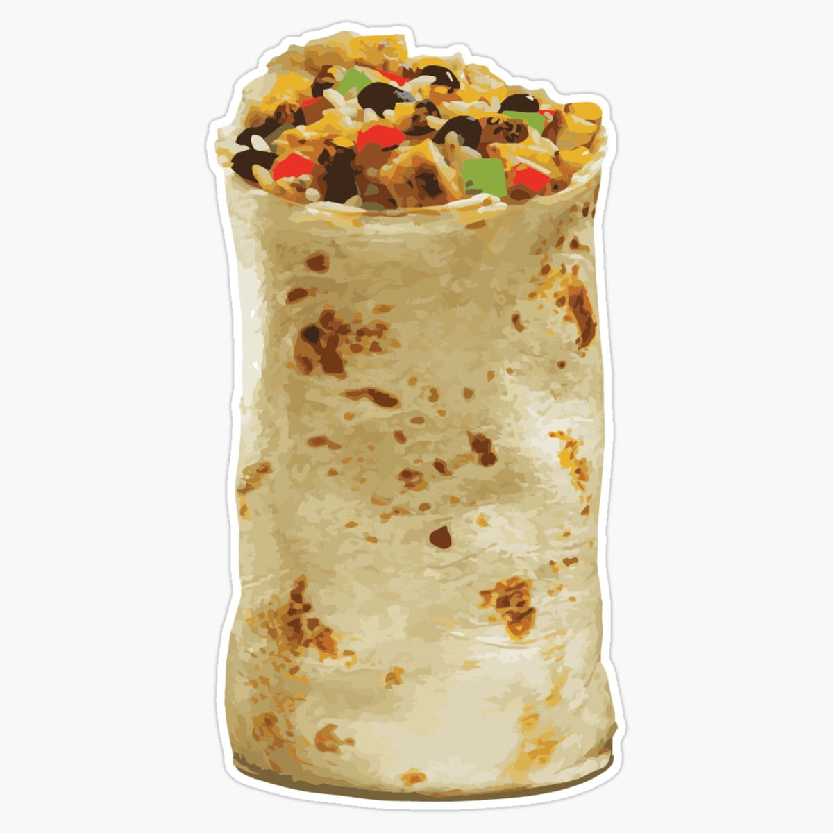 Maneki Burrito Er Er, Phone Decal Water Bottle Stickers Car Decals ...