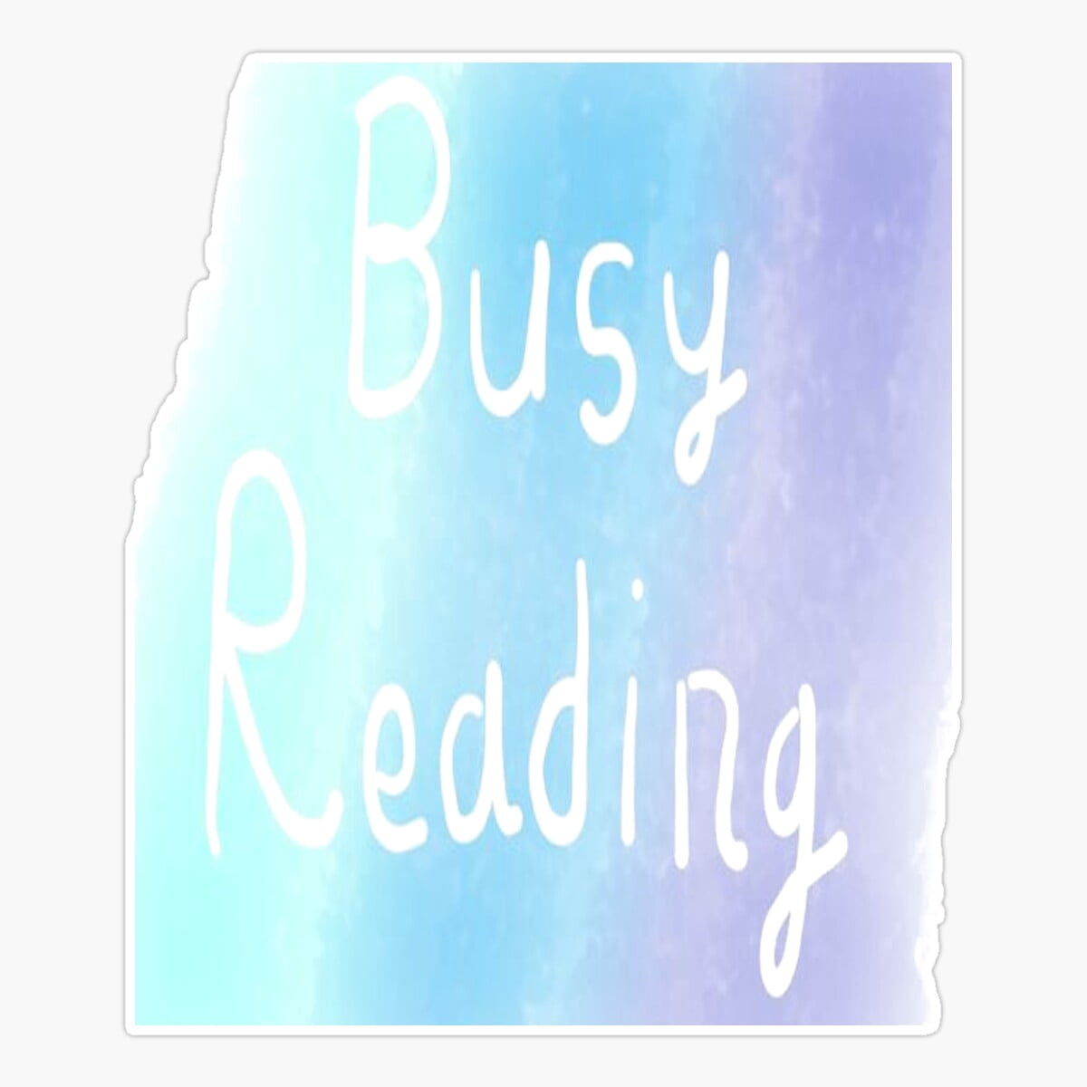 Maneki Busy Reading Blue Sticker, Phone Decal Water Bottle Stickers Car ...