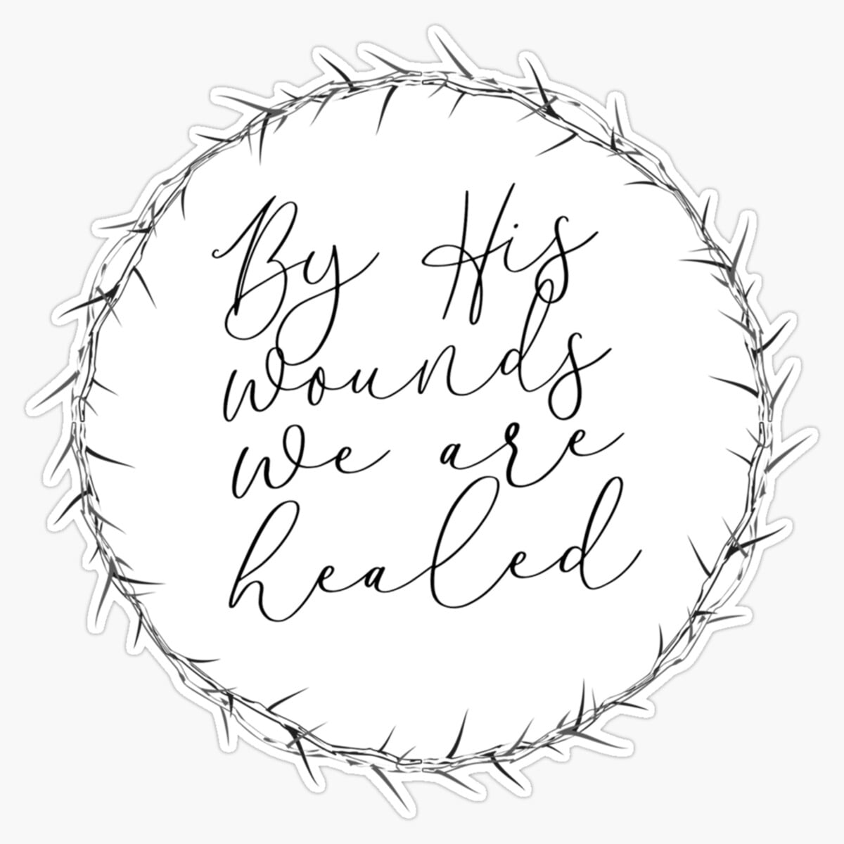 Maneki By His Wounds Er, Phone Decal Water Bottle Stickers Car Decals ...