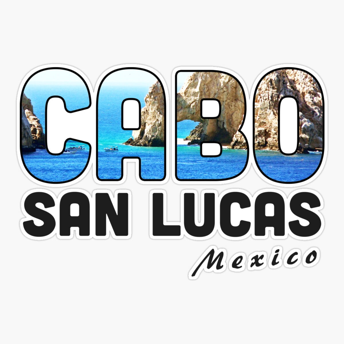 Maneki Cabo San Lucas Mexico Caliornia Baja Tee Sticker, Phone Decal ...
