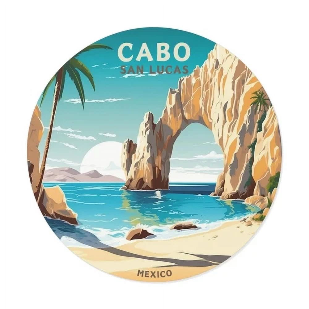 Maneki Cabo San Lucas Mexico Sticker – Travel Decal For Laptop, Luggage ...