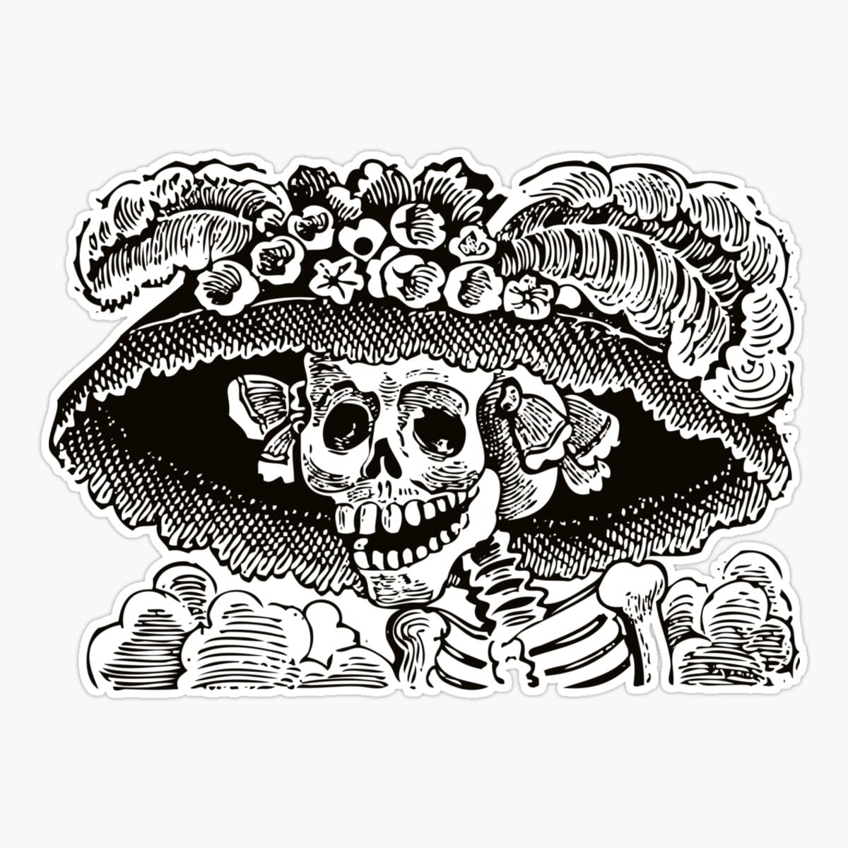 Maneki Calavera Catrina | Day O The Dead | Dia De Los Muertos | Skulls ...