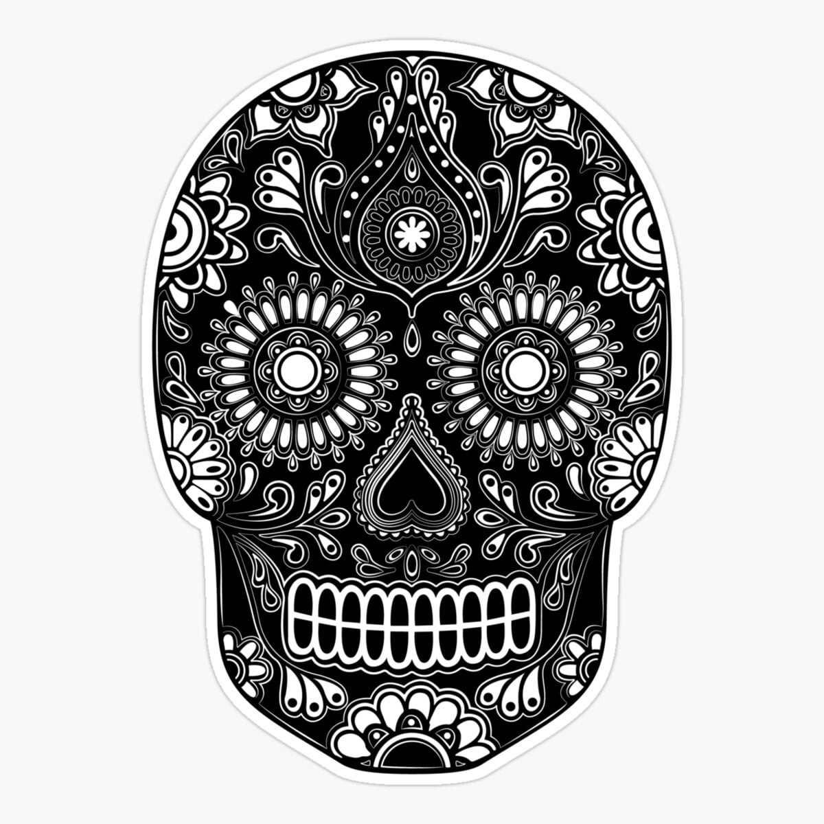 Maneki Calavera Sticker, Phone Decal Water Bottle Stickers Car Decals ...