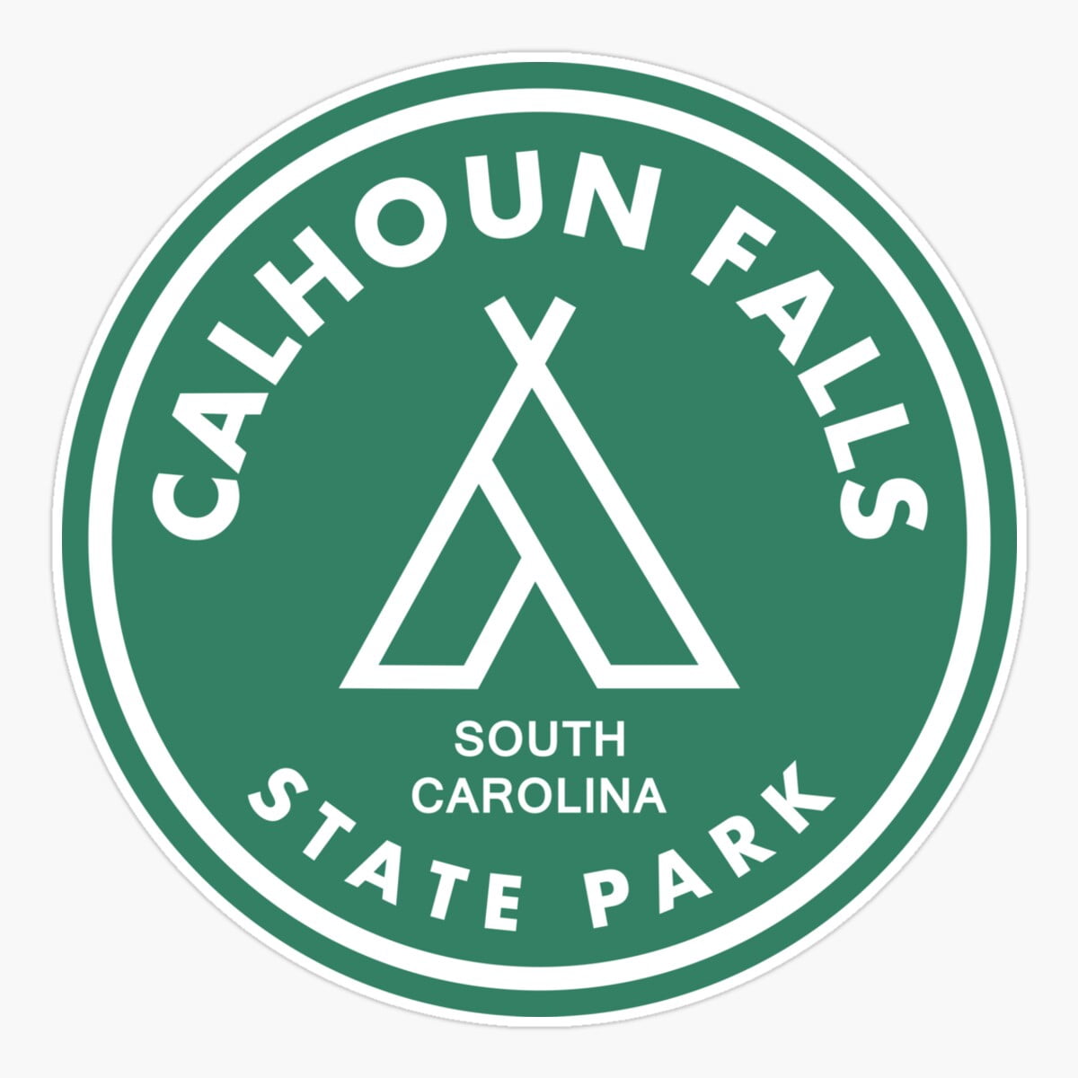 Maneki Calhoun Alls State Park South Carolina Tent Er, Phone Decal ...