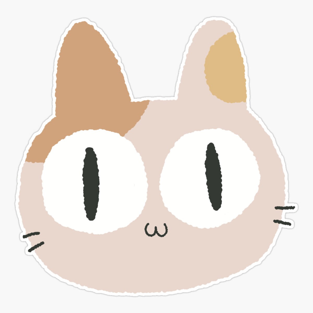 Maneki Calico Cat Sticker, Phone Decal Water Bottle Stickers Car Decals ...