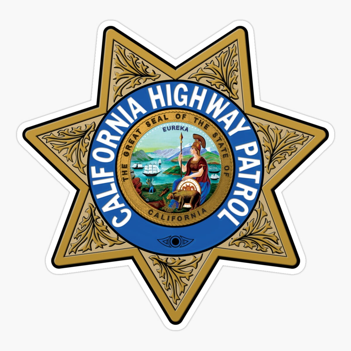 Maneki California Highway Patrol - Badge - Shield - Logo - Trooper ...