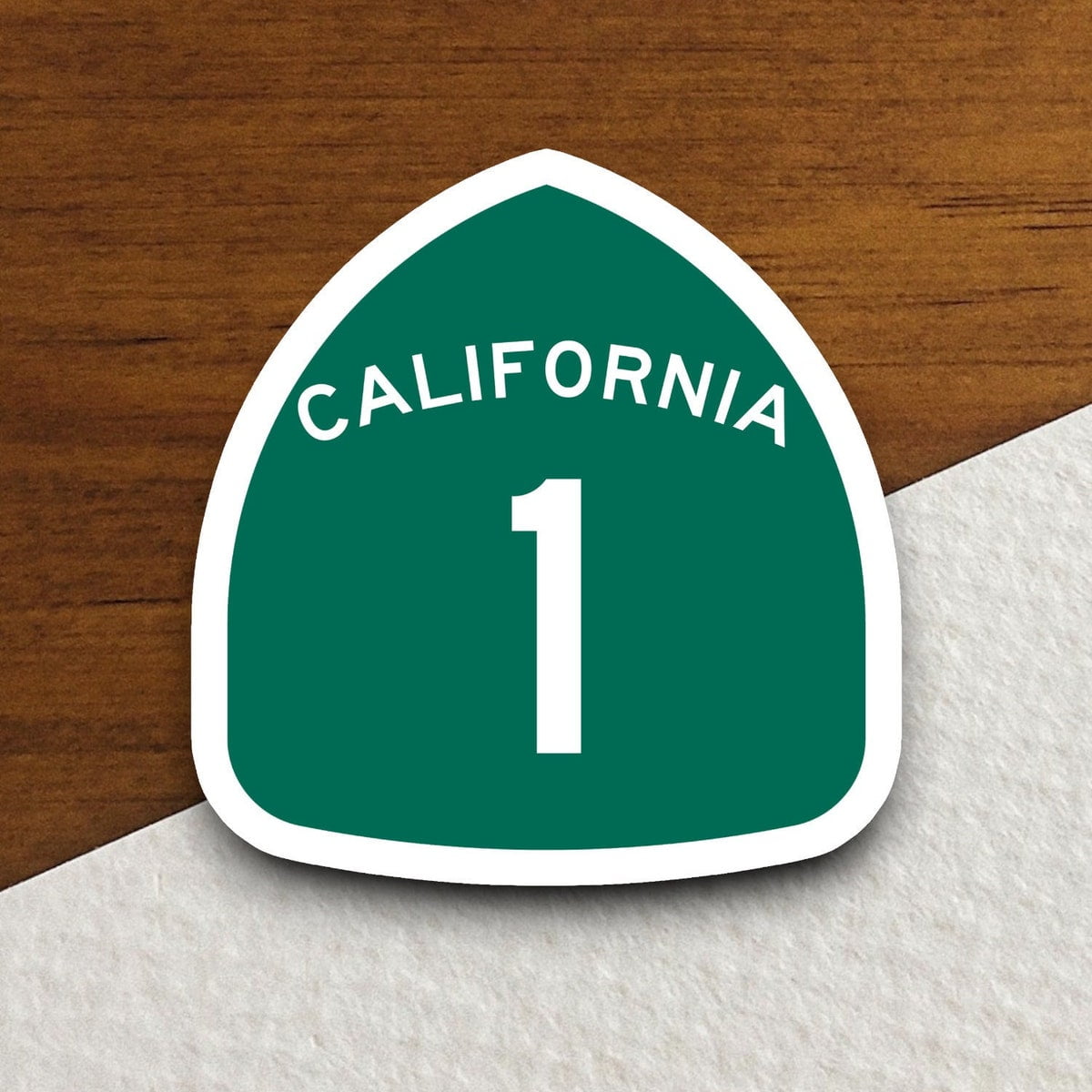 Maneki California State Route 1 Road Sign Sticker, Road Trip Sticker ...