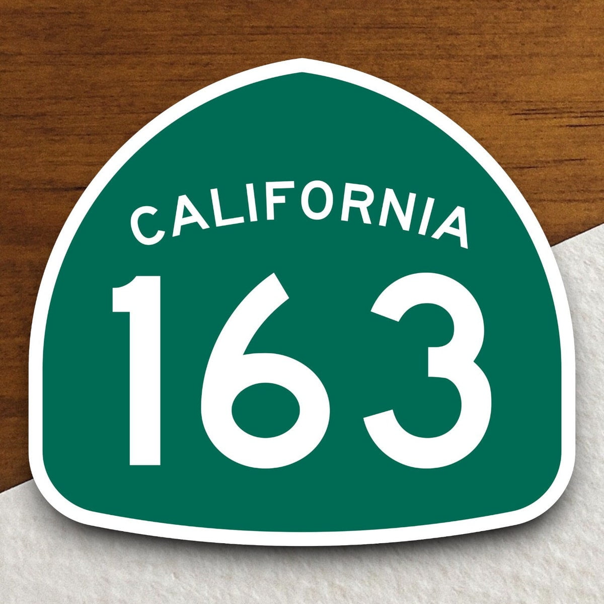 Maneki California State Route 163 Road Sign Sticker, Road Trip Sticker ...