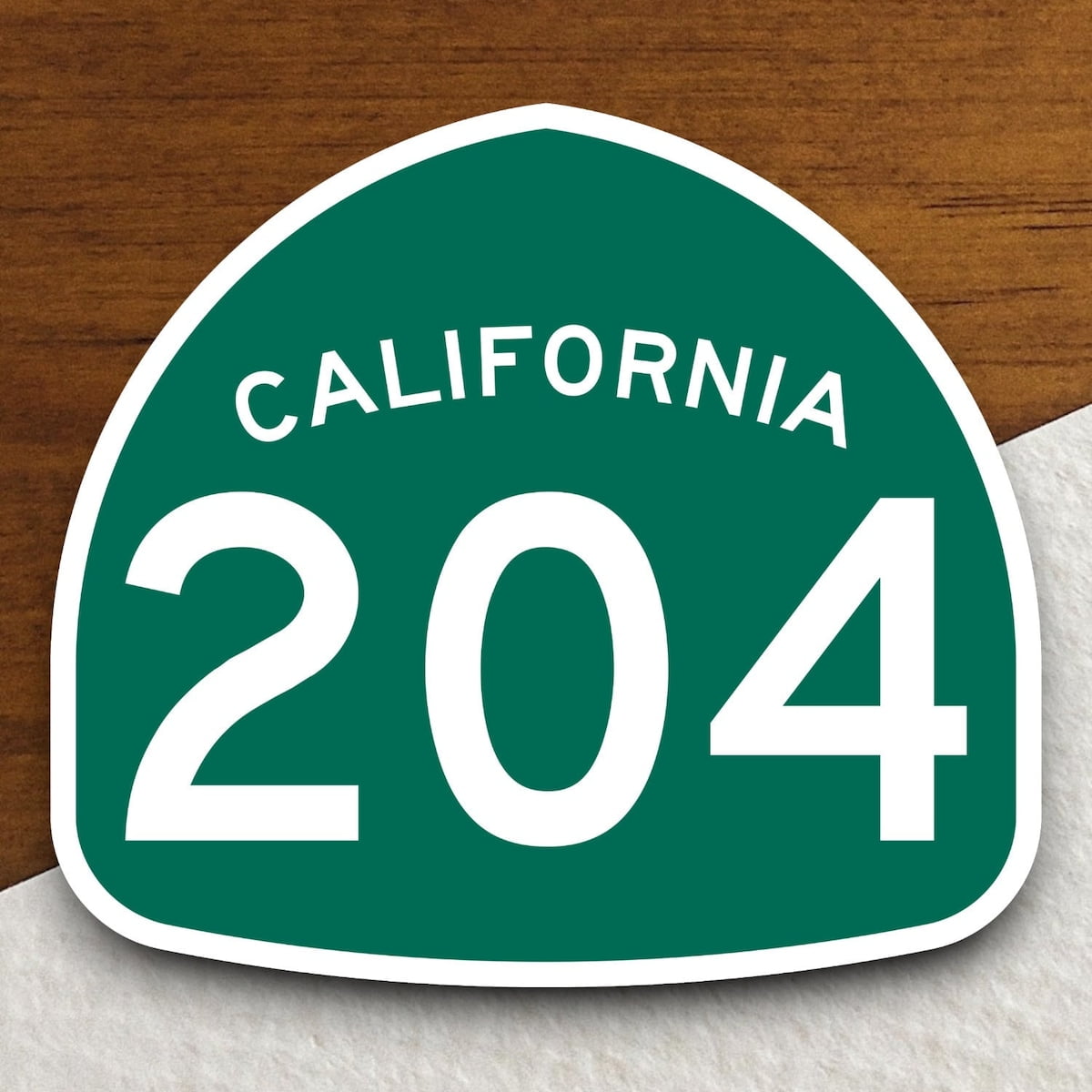 Maneki California State Route 204 Road Sign Sticker, Road Trip Sticker ...