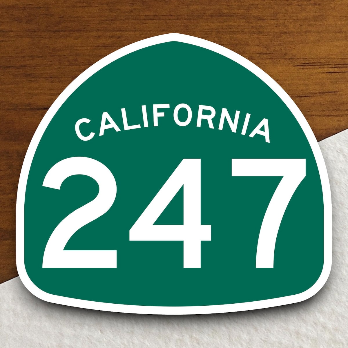 Maneki California State Route 247 Road Sign Sticker, Road Trip Sticker ...