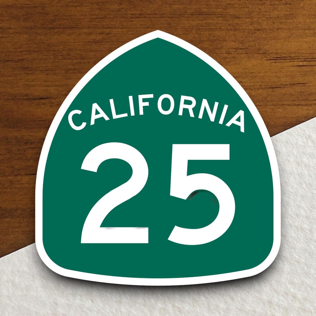 Maneki California State Route 25 Road Sign Sticker, Road Trip Sticker ...