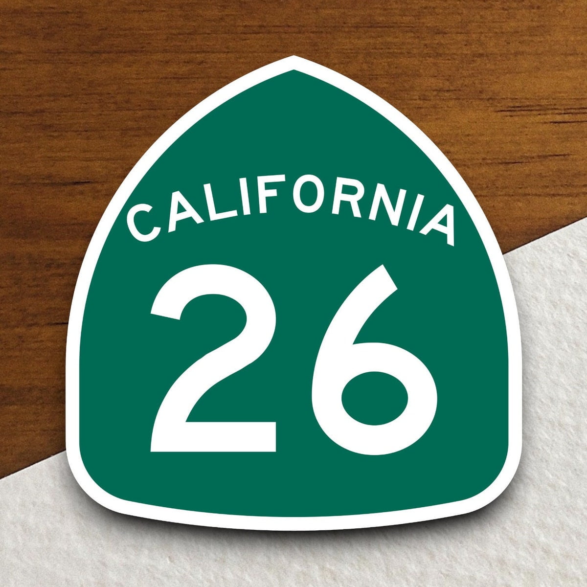 Maneki California State Route 26 Road Sign Sticker, Road Trip Sticker ...